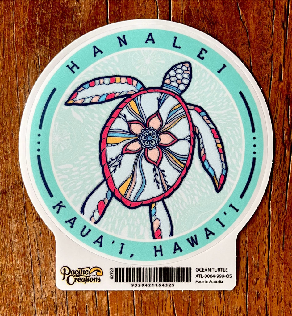 OCEAN TURTLE STICKER – Hanalei Trading
